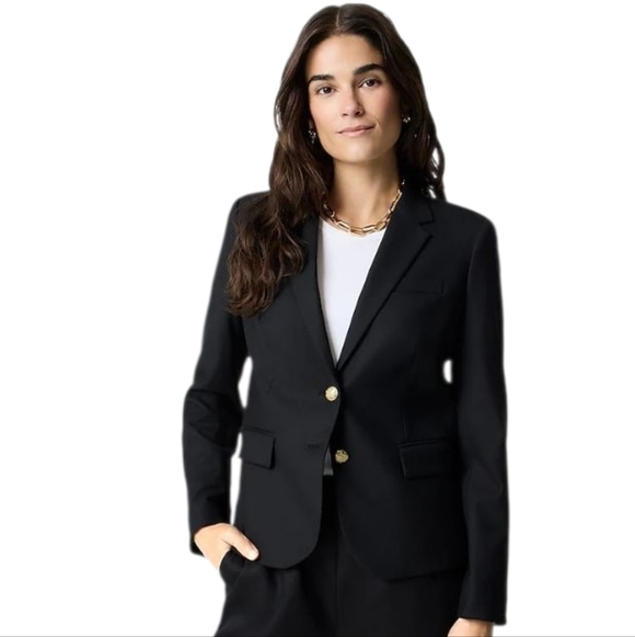 J. Crew | Jackets & Coats | J Crew Original Schoolboy Blazer Black ...